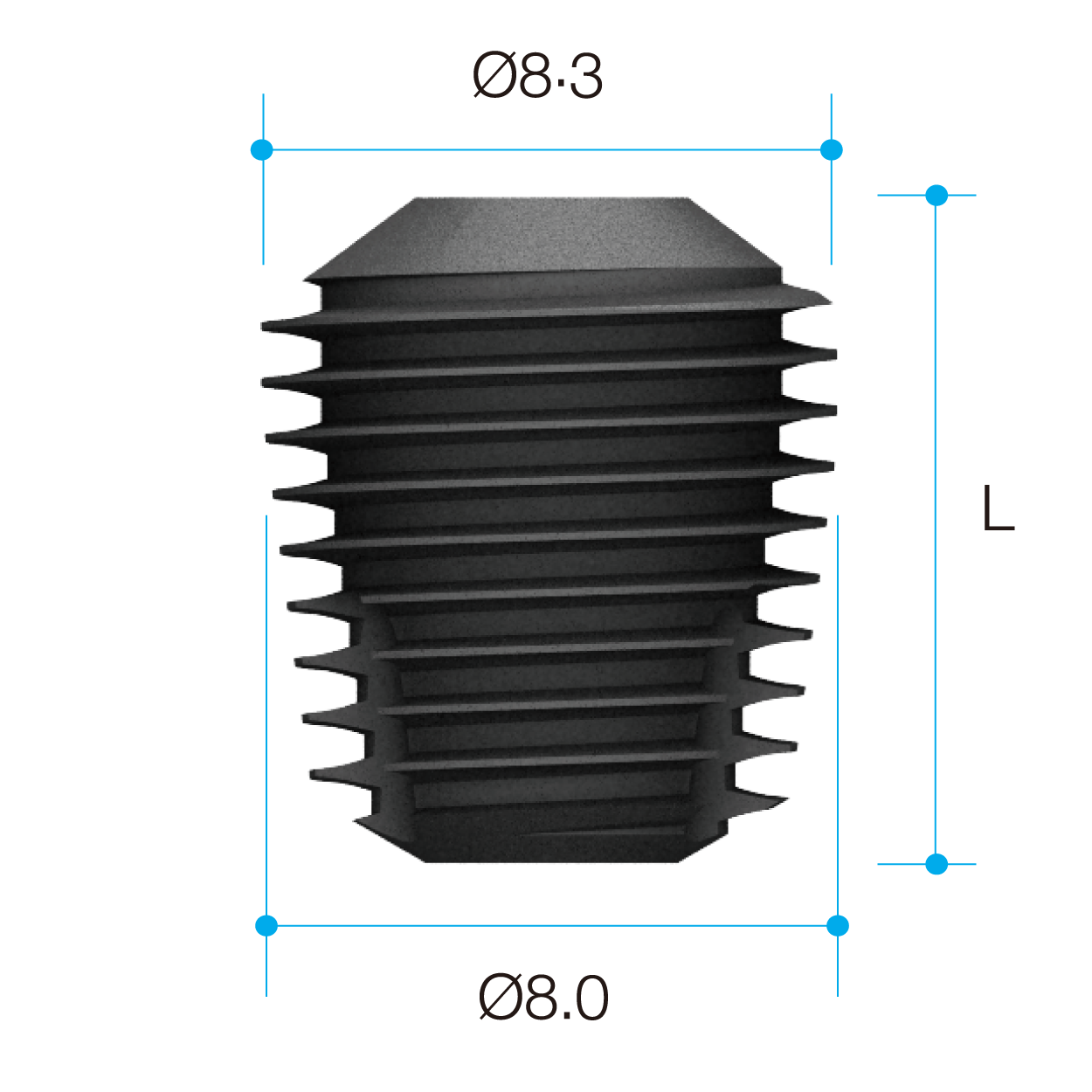 MEGAGEN / Fixture [AO] φ8.0/ L10.0